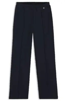 Hugo Straight-fit Track Pants In Diamond Jacquard