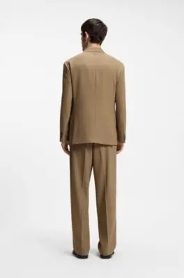 Hugo Modern-fit Suit Jacket In Performance-stretch Twill