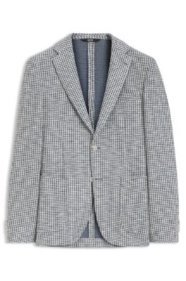 BOSS Patterned Slim-fit Jacket
