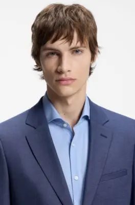 Hugo Two-piece Extra-slim-fit Suit In Patterned Fabric
