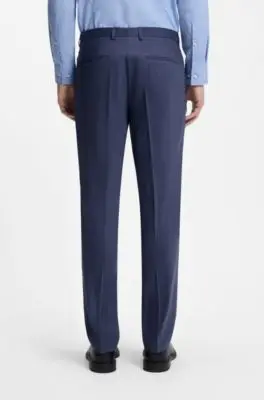 Hugo Two-piece Extra-slim-fit Suit In Patterned Fabric