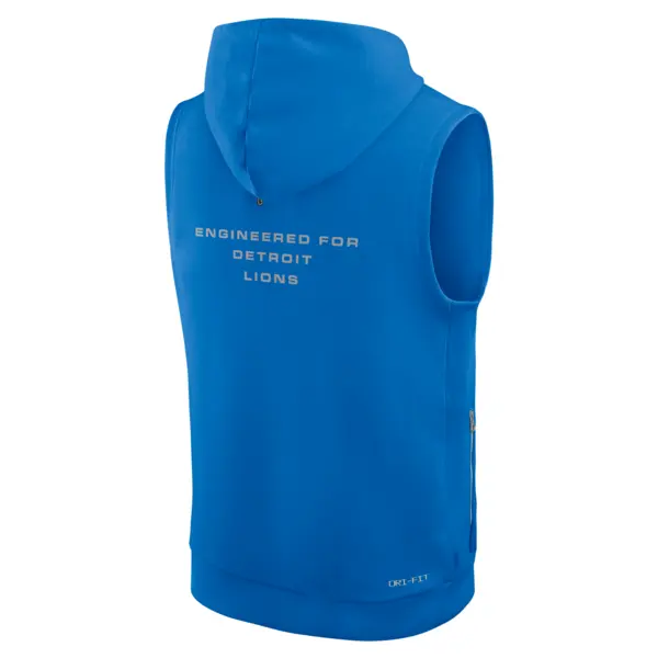 Nike Detroit Lions Sleeveless Pullover Hoodie - Blue