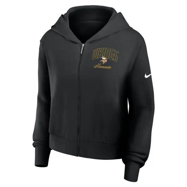 Nike Minnesota Vikings Primetime Nfl Full-zip Hoodie - Black