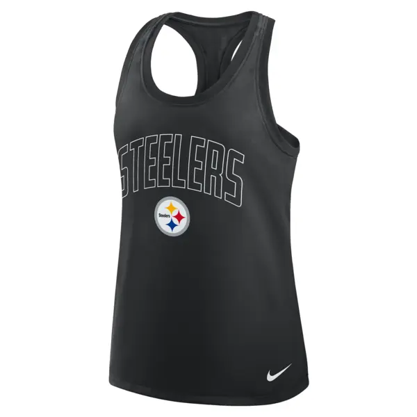 Nike Pittsburgh Steelers Primetime Dri-fit Nfl Racerback Tank Top - Black