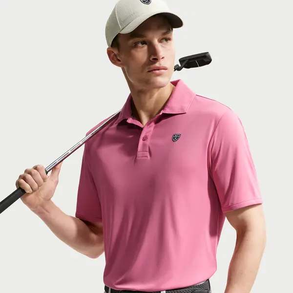 Nike Par Dri-fit Chest Logo Golf Polo