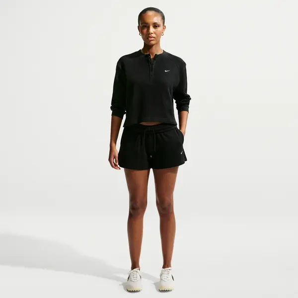 Nike Sportswear Chill Waffle Loose Mid-rise Shorts - Black