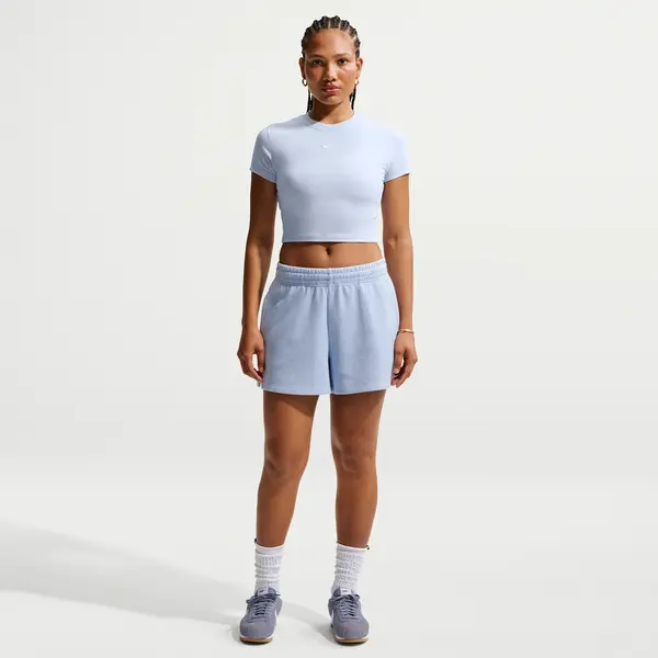Nike Sportswear Chill Waffle Loose Mid-rise Shorts - Blue