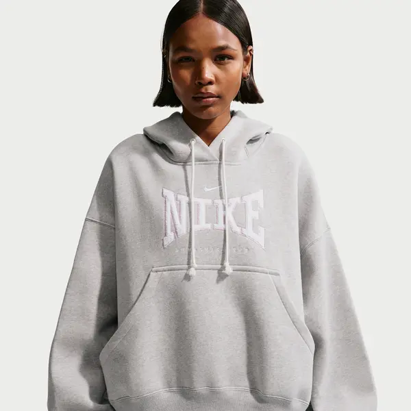 Nike Phoenix Fleece Oversized Hoodie - Grey