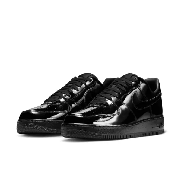 Nike Force 1 '07 Patent Leather Sneakers - Black