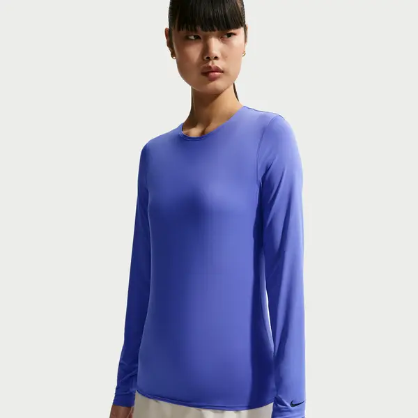 Nike Dri-fit Uv Long-sleeve Golf Top - Blue