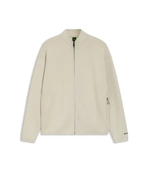 BOSS Reflective-graphic Cotton-blend Sweatshirt