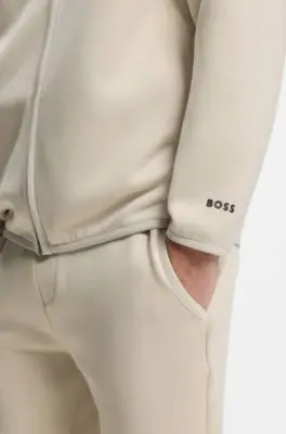 BOSS Reflective-graphic Cotton-blend Sweatshirt