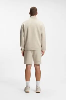 BOSS Reflective-graphic Cotton-blend Sweatshirt