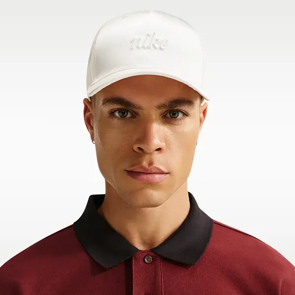Nike Rise Structured Premium Trucker Cap - White