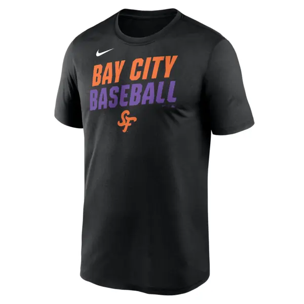 Nike San Francisco Giants City Connect Team Phrase Script Dri-fit Mlb T-shirt - Black