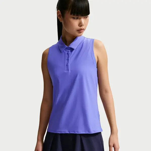 Nike Victory Dri-fit Sleeveless Polo - Blue