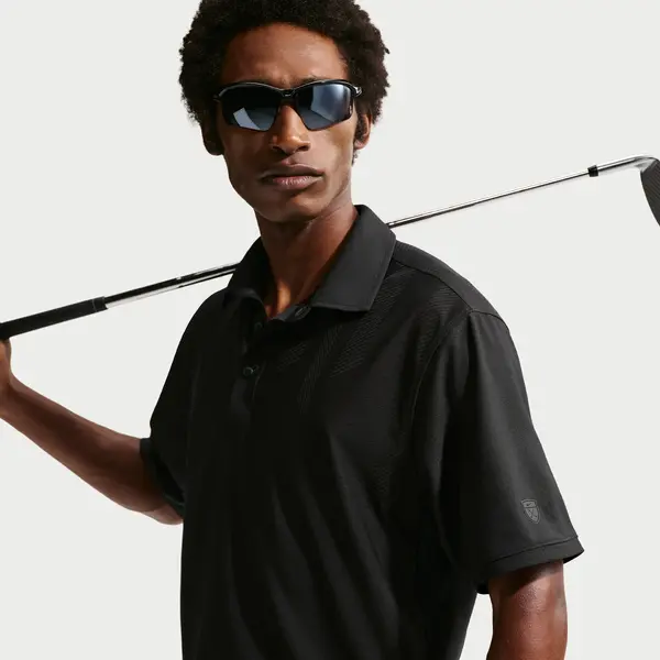 Nike Tailored Performance Dri-fit Golf Polo - Black