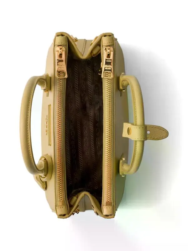 Prada Galleria Mini Saffiano Leather Bag - Yellow
