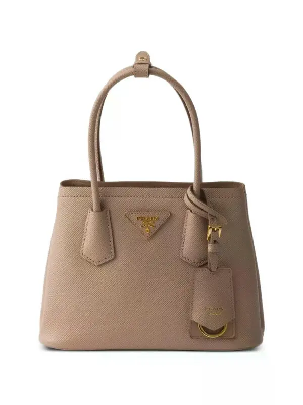 Prada Double Saffiano Leather Mini-bag - Brown
