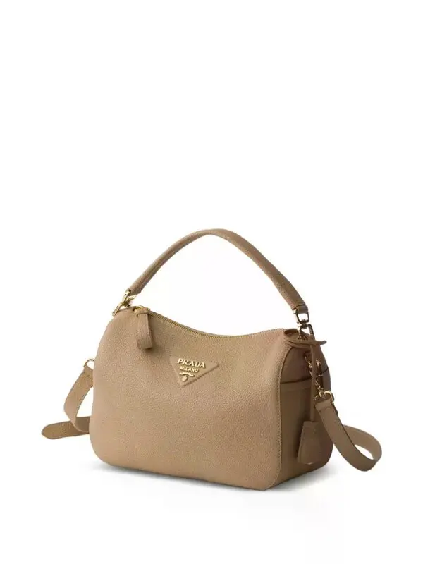 Prada Small Leather Bag With Top Handle And Shoulder Strap