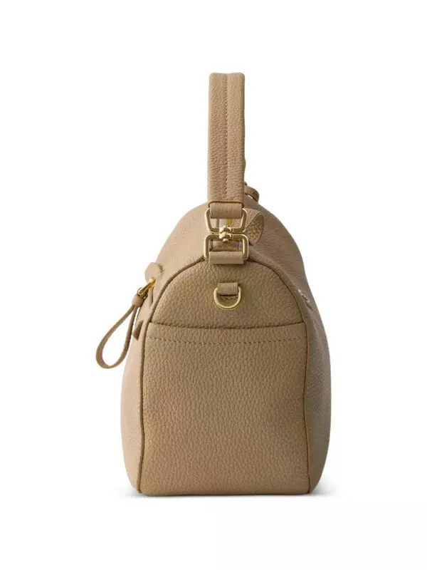 Prada Small Leather Bag With Top Handle And Shoulder Strap