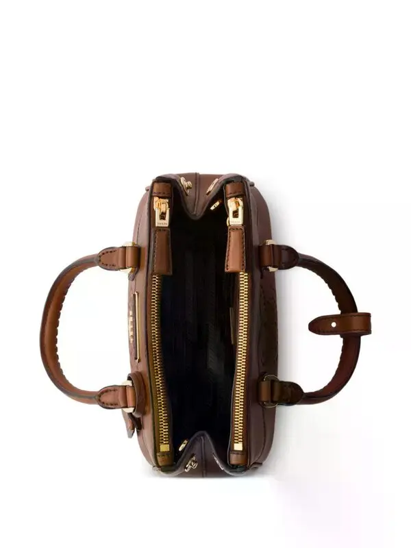 Prada Galleria Mini Leather Bag - Brown