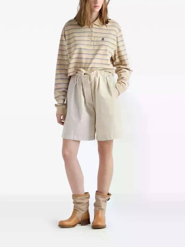 Prada Gabardine Bermuda Shorts - Neutrals