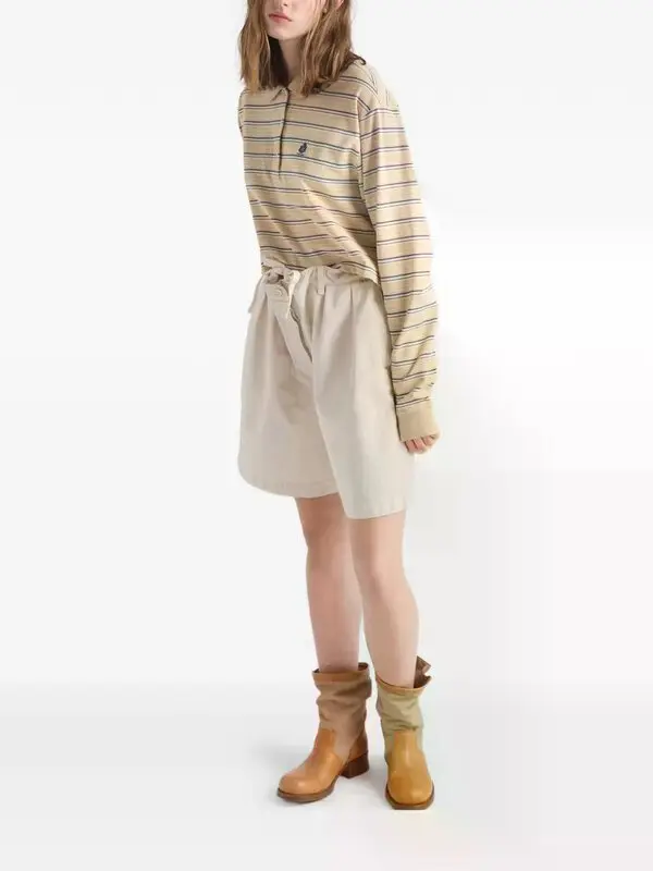 Prada Gabardine Bermuda Shorts - Neutrals