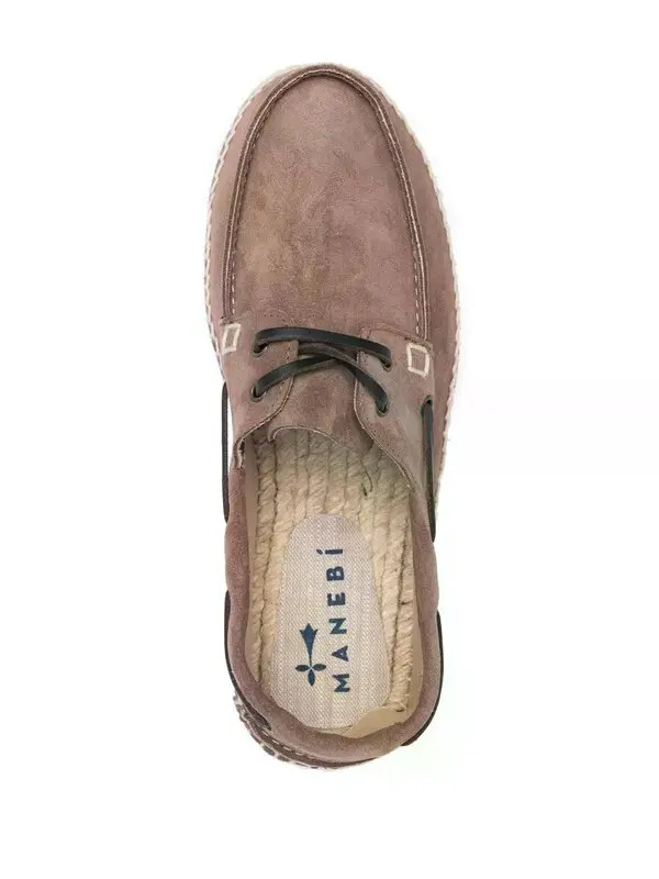 Manebí Lace-up Suede Espadrilles