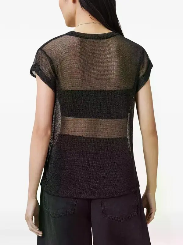ALLSAINTS Mesh Striped T-shirt