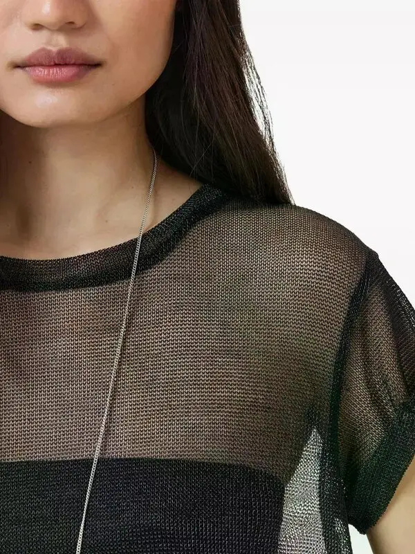 ALLSAINTS Mesh Striped T-shirt