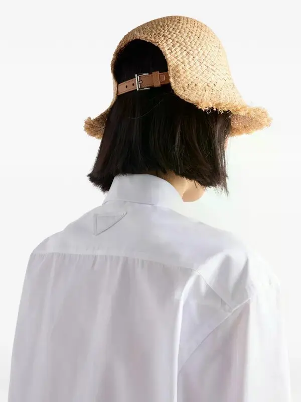 Prada Embroidered Poplin Shirt