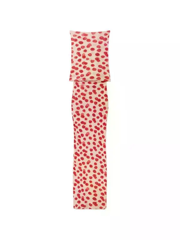 Stella McCartney Raspberry-print Ruched Maxi Dress - Pink