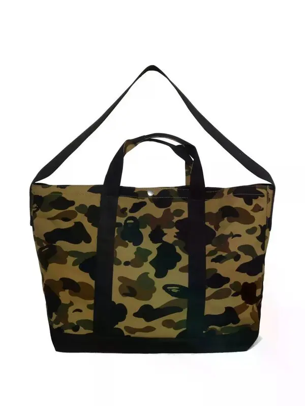 A BATHING APE Logo-embroidered Messenger Bag