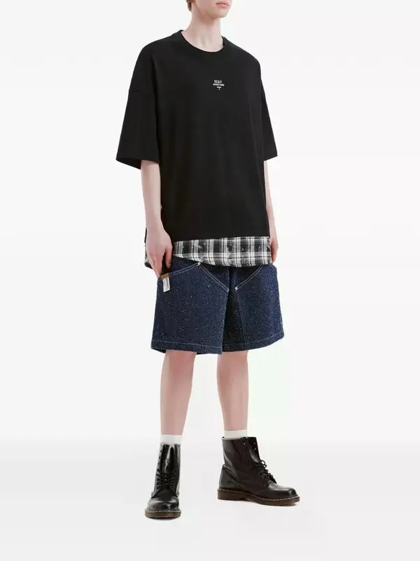MUSIUM DIV. Layered-effect Logo-print T-shirt