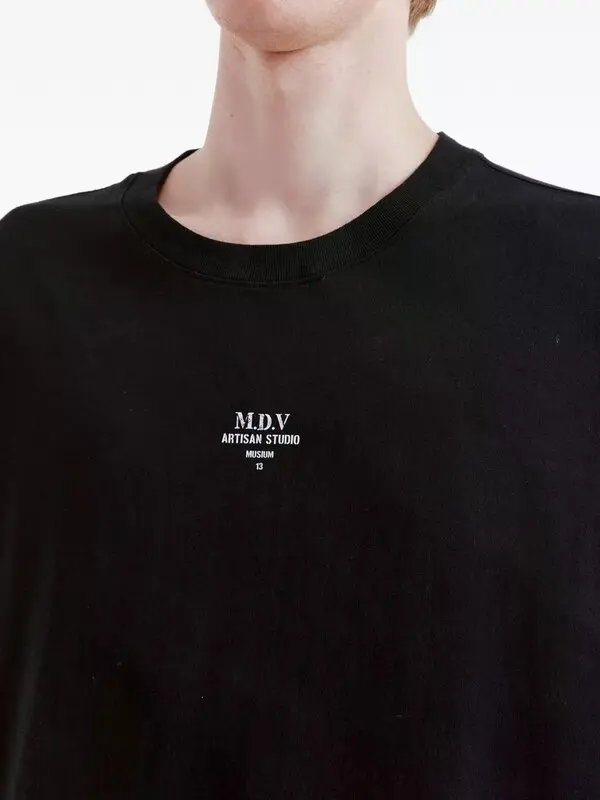 MUSIUM DIV. Layered-effect Logo-print T-shirt