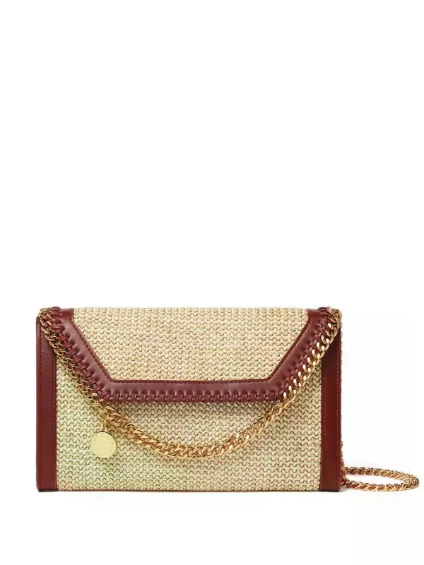 Stella McCartney Falabella Raffia Crossbody Bag - Neutrals