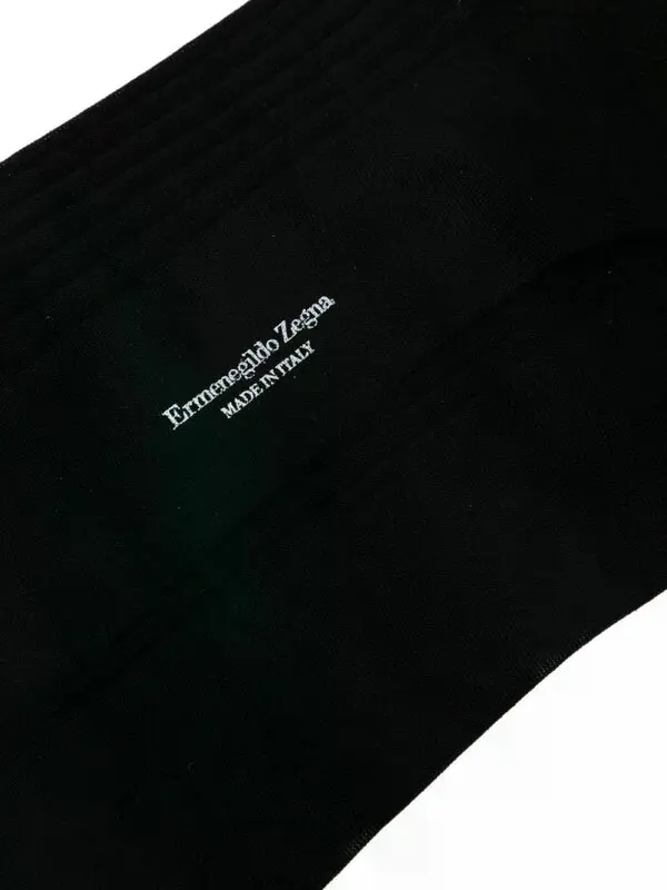 Zegna Ribbed-knit Crew Socks