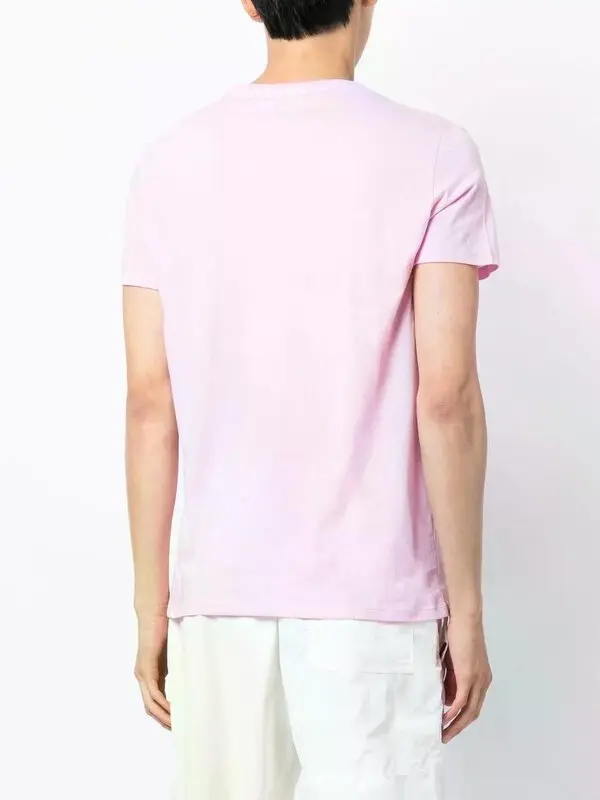 Lacoste Logo-embroidered T-shirt - Pink