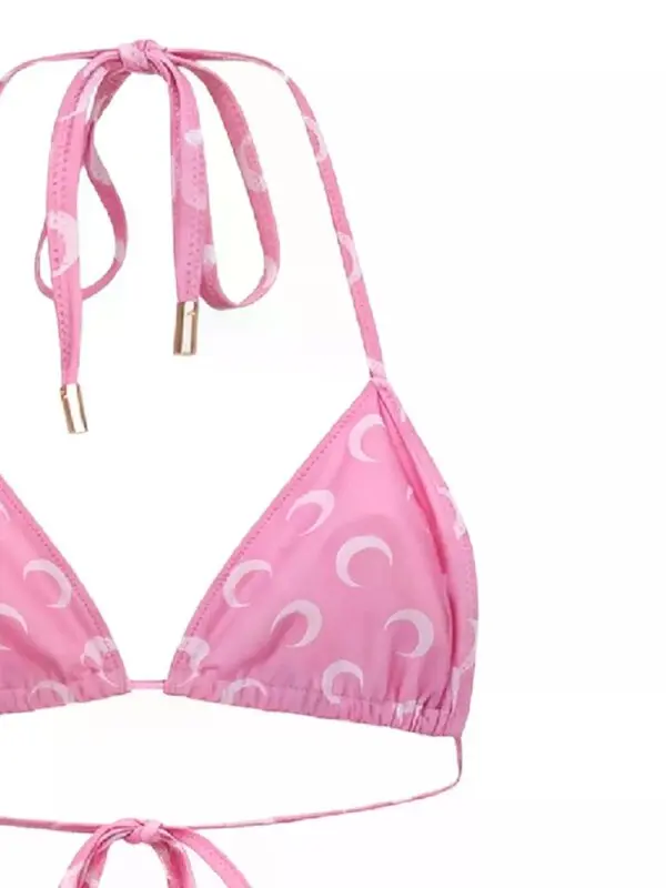 MARINE SERRE Moon Print Triangle Bikini