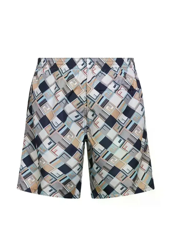 Fendi Ff Check Swim Shorts