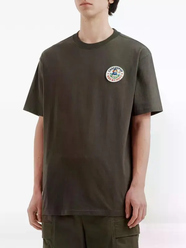 CHOCOOLATE Graphic-patch T-shirt - Brown