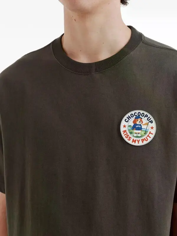 CHOCOOLATE Graphic-patch T-shirt - Brown