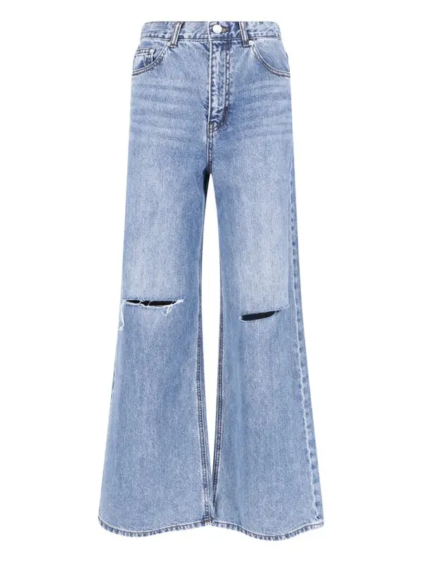 DUNST Flared Destroyed Jeans
