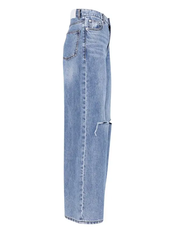 DUNST Flared Destroyed Jeans