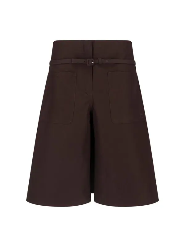 COURREGES Buckle Bermuda - Brown