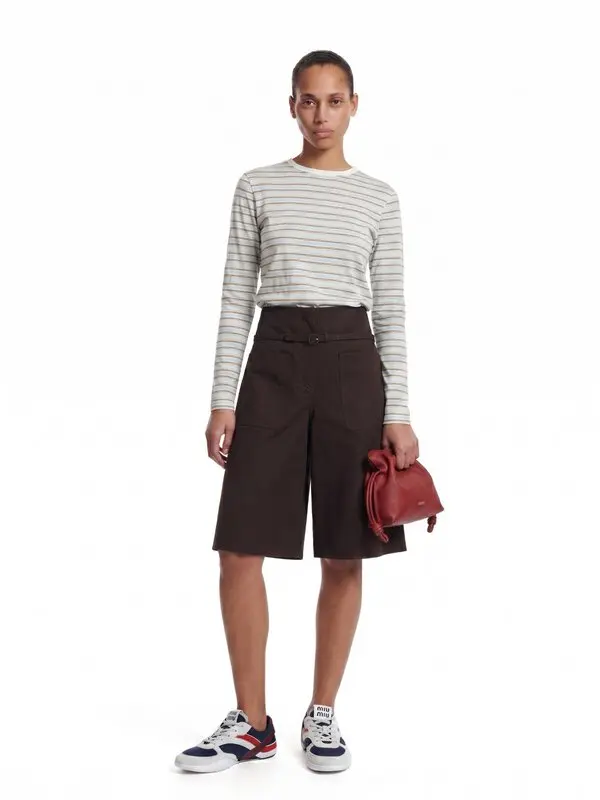 COURREGES Buckle Bermuda - Brown