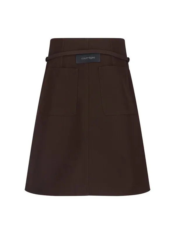 COURREGES Buckle Bermuda - Brown
