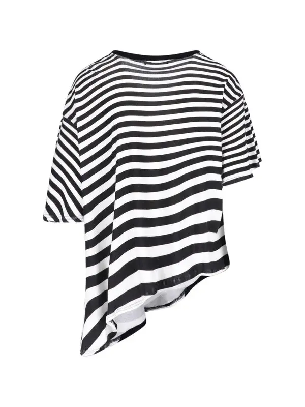 Undercover Asymmetrical Striped T-shirt