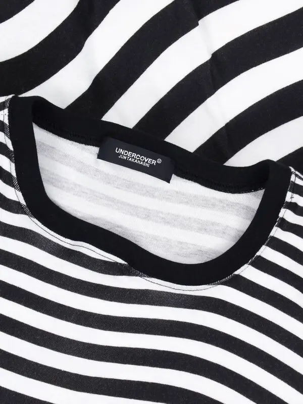 Undercover Asymmetrical Striped T-shirt